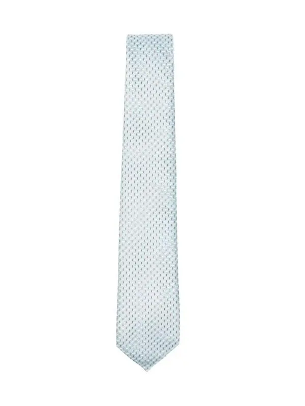 Giorgio Armani Geometric Pattern Silk Tie