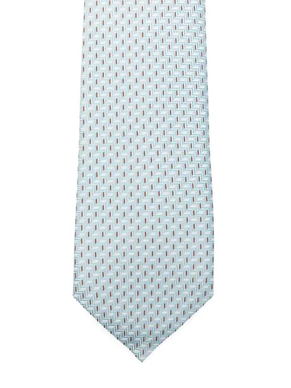 Giorgio Armani Geometric Pattern Silk Tie