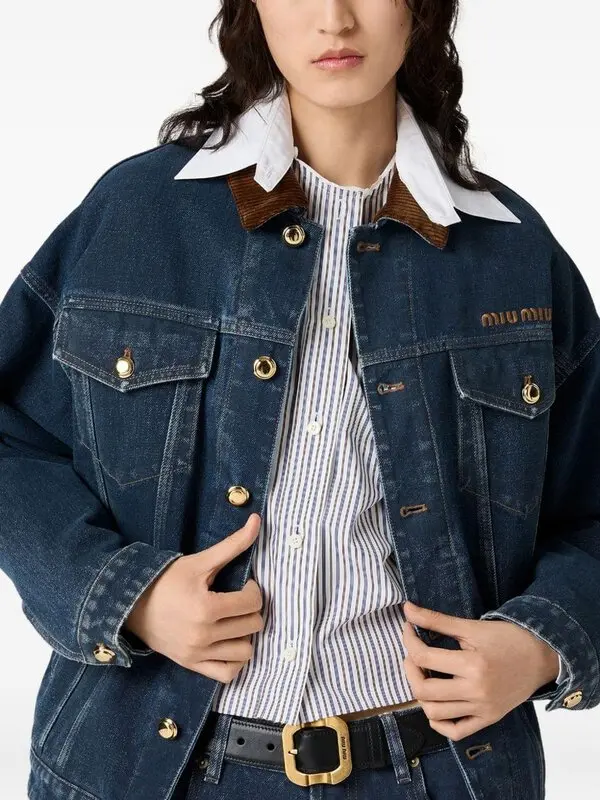 Miu Miu Denim Jacket - Multicolor