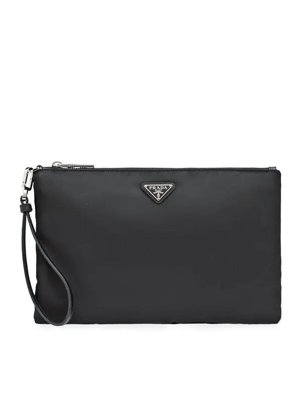 Prada Re-nylon Pouch In Saffiano