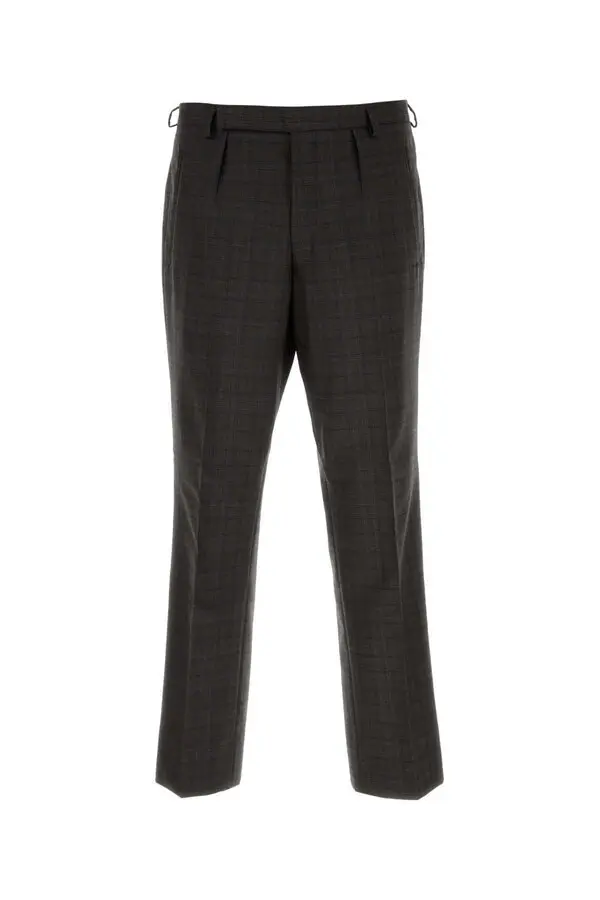 Prada Embroidered Glencheck Pant