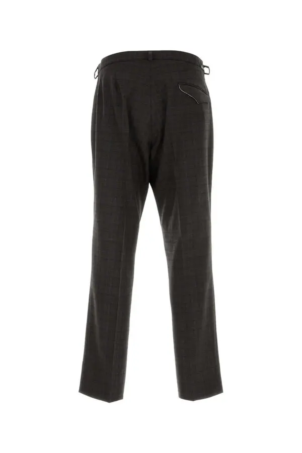 Prada Embroidered Glencheck Pant