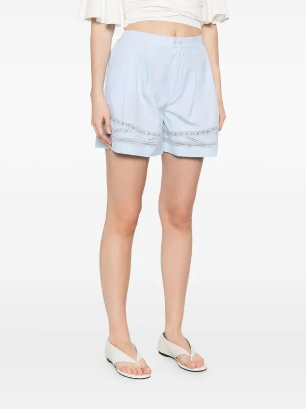 ERMANO SCERVINO Ermanno Scervino Cotton Lace-trimmed Shorts