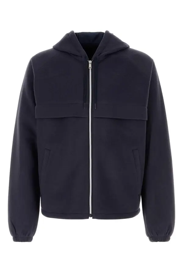 Prada Navy Pile Jacket - Blue