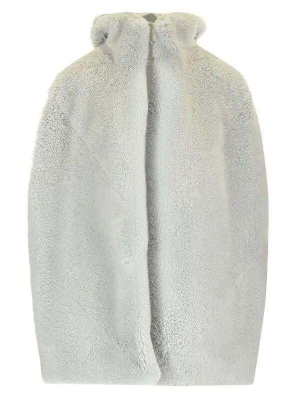 Rick Owens Shearling Vest - Blue