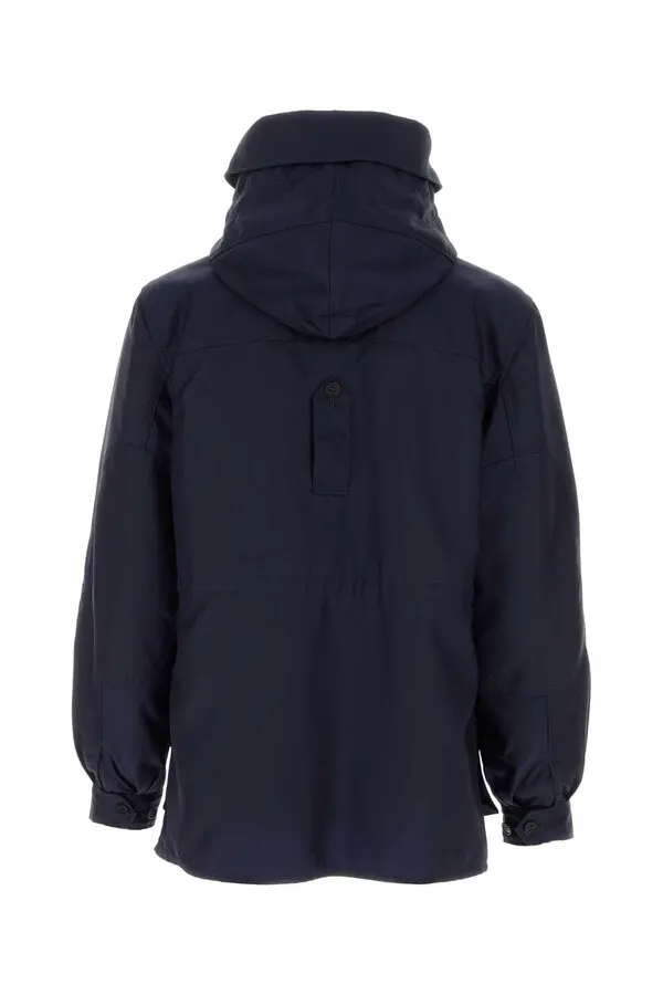 Prada Navy Wool Blend Jacket