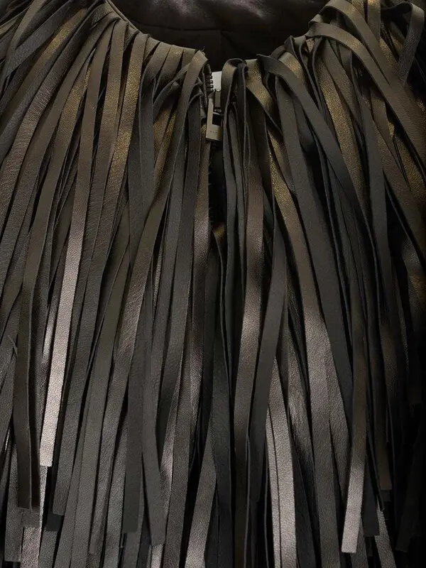 Alaïa Fringed Bomber Jacket