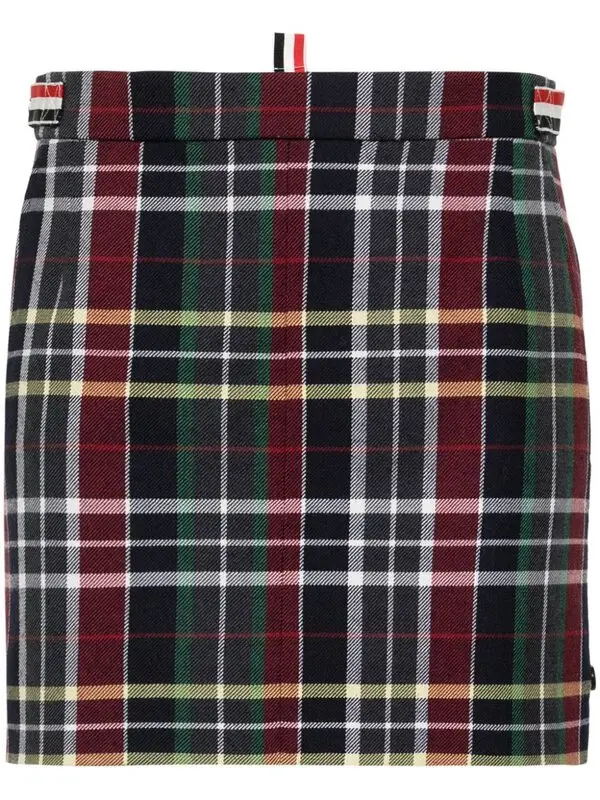 Thom Browne Tartan Mini Skirt