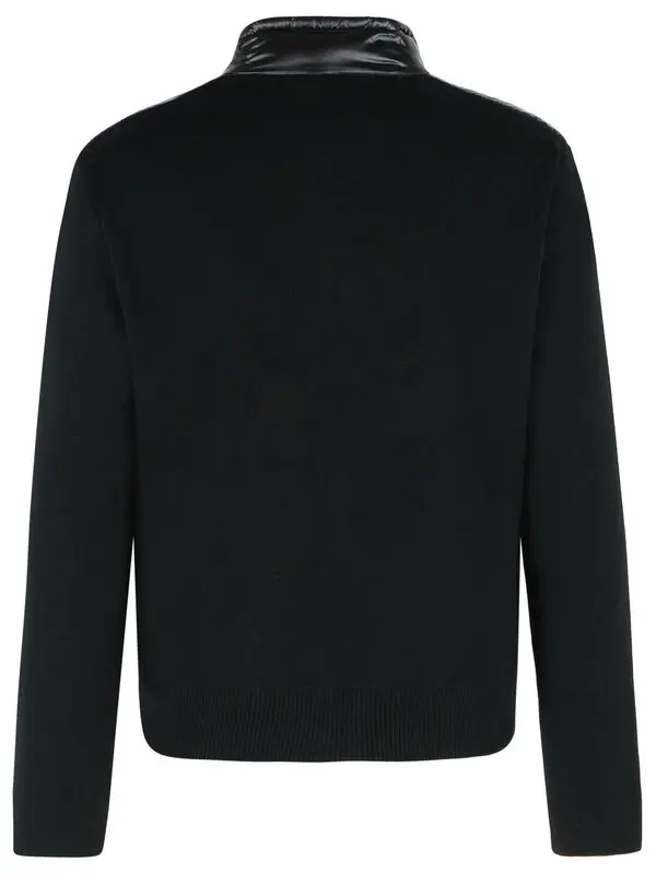 Moncler Padded Wool Cardigan With Zip