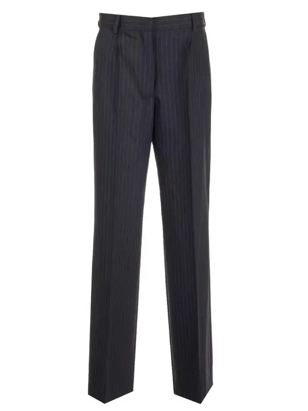 Miu Miu Pinstriped Trousers - Blue