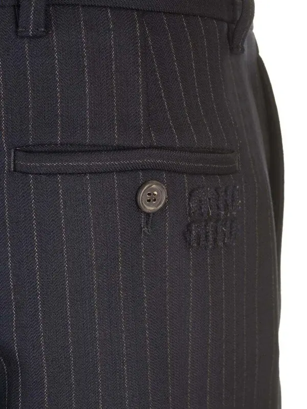 Miu Miu Pinstriped Trousers