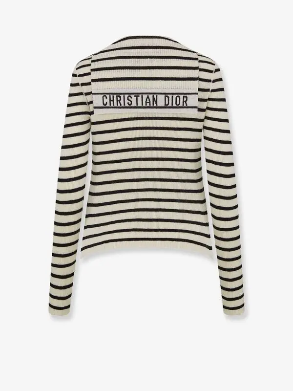 Dior Dioriviera Striped Linen And Silk Sweater - Multicolor