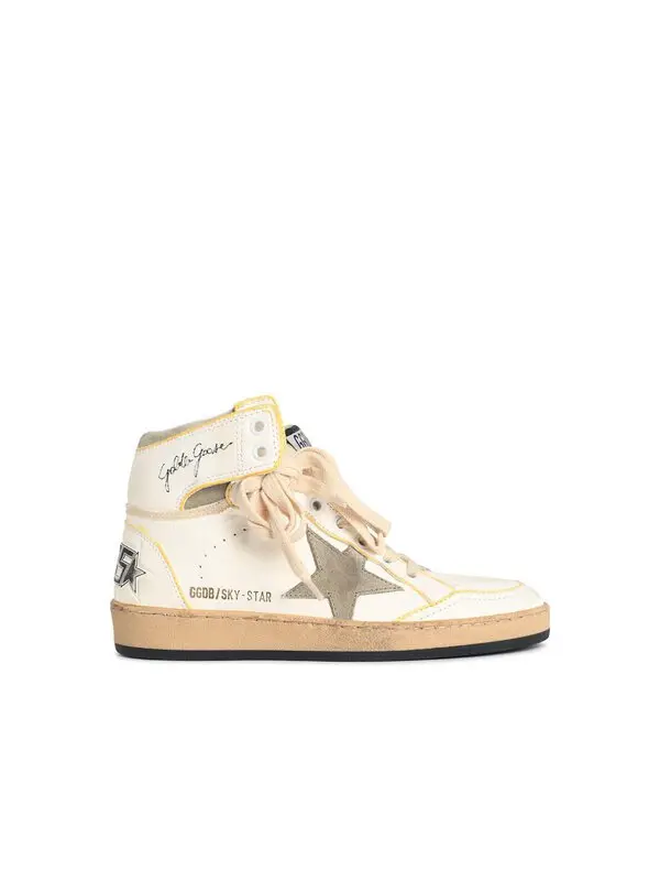 GOLDEN GOOSE Sky-star Nappa Leather Sneakers - White