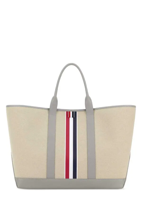 Thom Browne Canvas Medium Shopping Bag - Brown