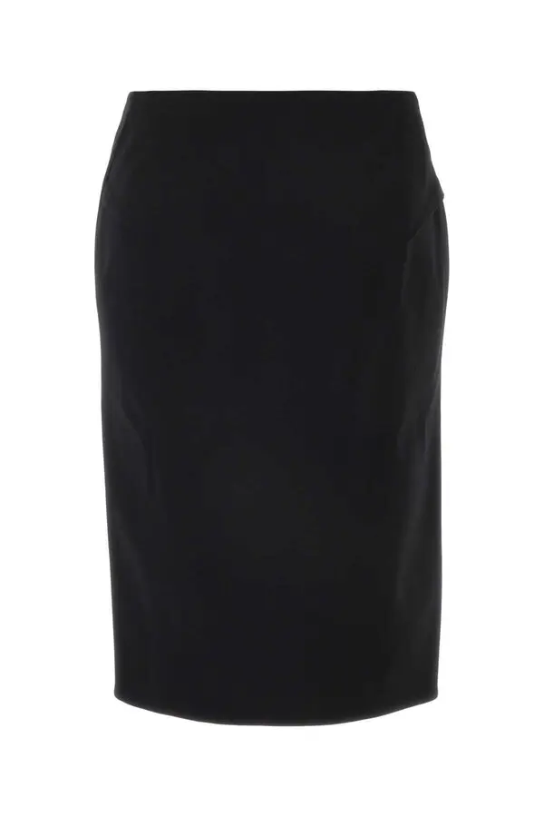 Versace Stretch Wool Skirt