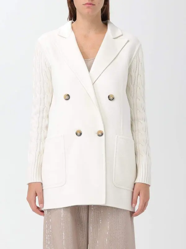 Max Mara Dalida Jacket In Wool And Cashmere - Cream