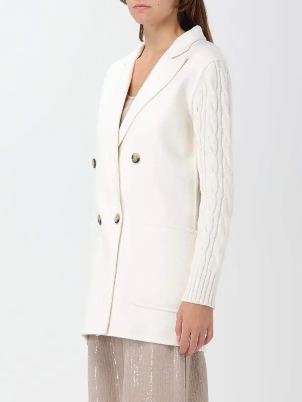 Max Mara Dalida Jacket In Wool And Cashmere - Cream