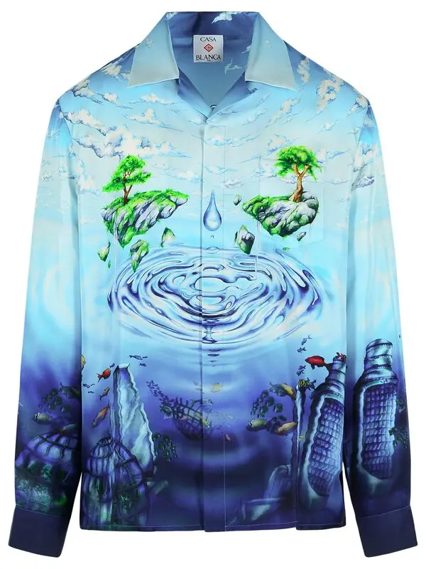Casablanca Lost Atlantis' Silk Shirt