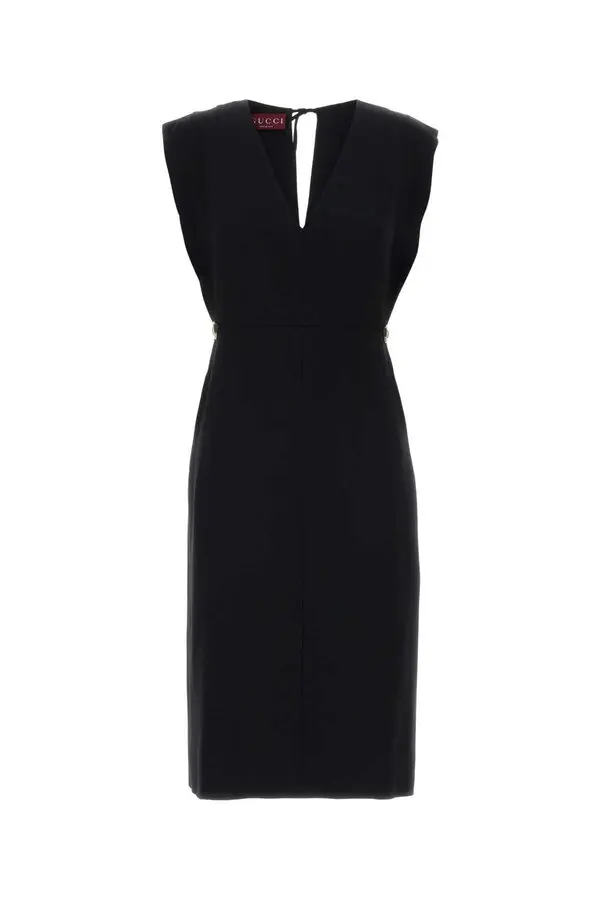 Gucci Crepe Dress - Black