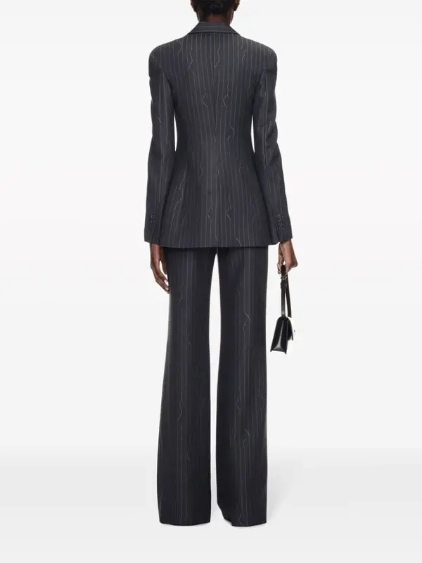 Off-White Pinstriped Blazer