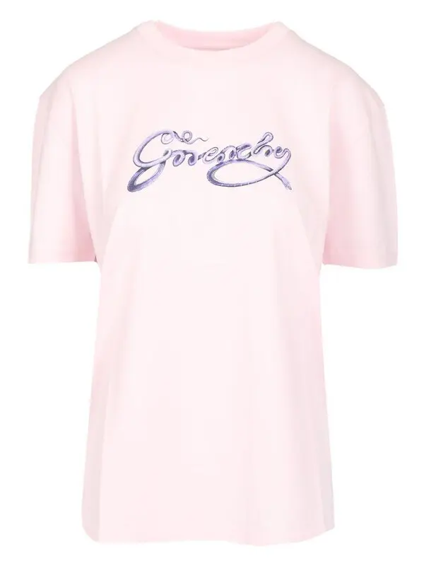Givenchy T-shirt With Printed Logo - Multicolor