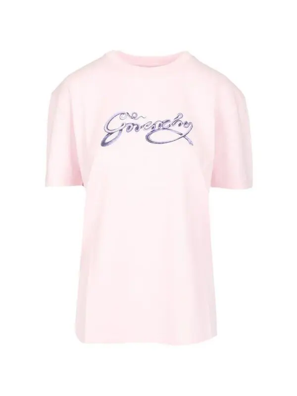 Givenchy Logo Printed Crewneck T-shirt - Multicolor