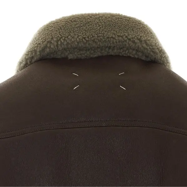 MAISON MARGIELA Waxed Shearling Jacket
