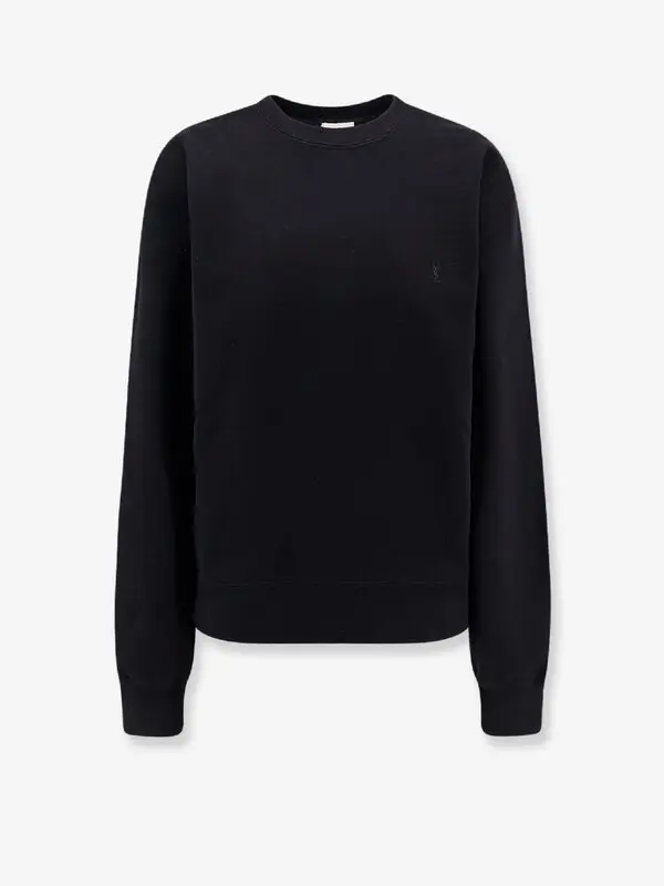 Saint Laurent Cotton Sweatshirt With Cassandre Embroidery - Multicolor