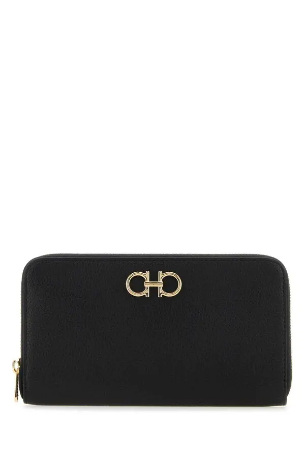 FERRAGAMO Leather Wallet - Black