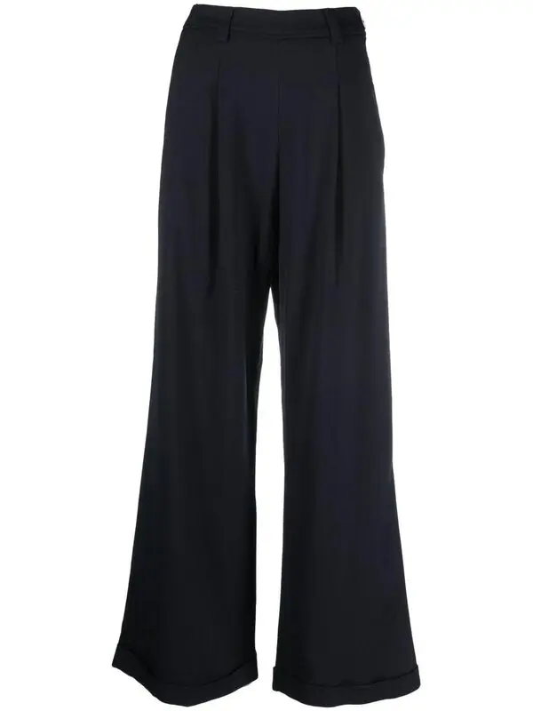 FORTE_FORTE Wide Leg Tailored Trousers - Blue