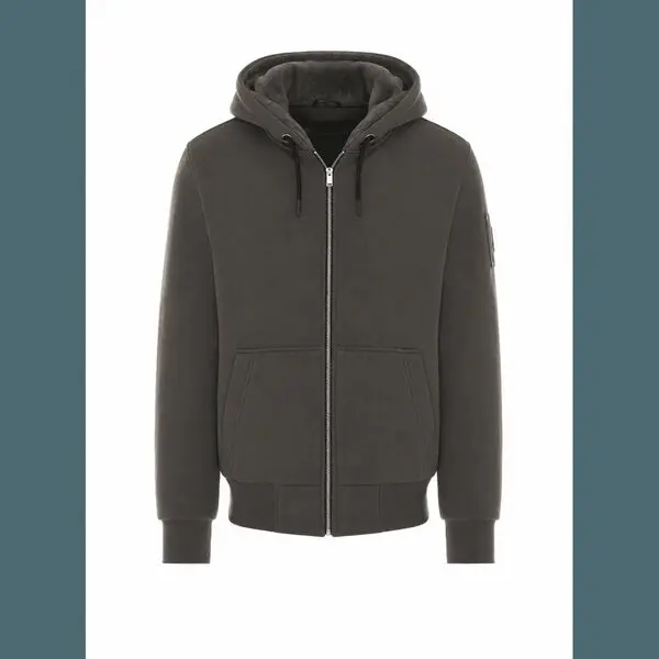 Moose Knuckles Classic Bunny Zip Hoodie - Gray