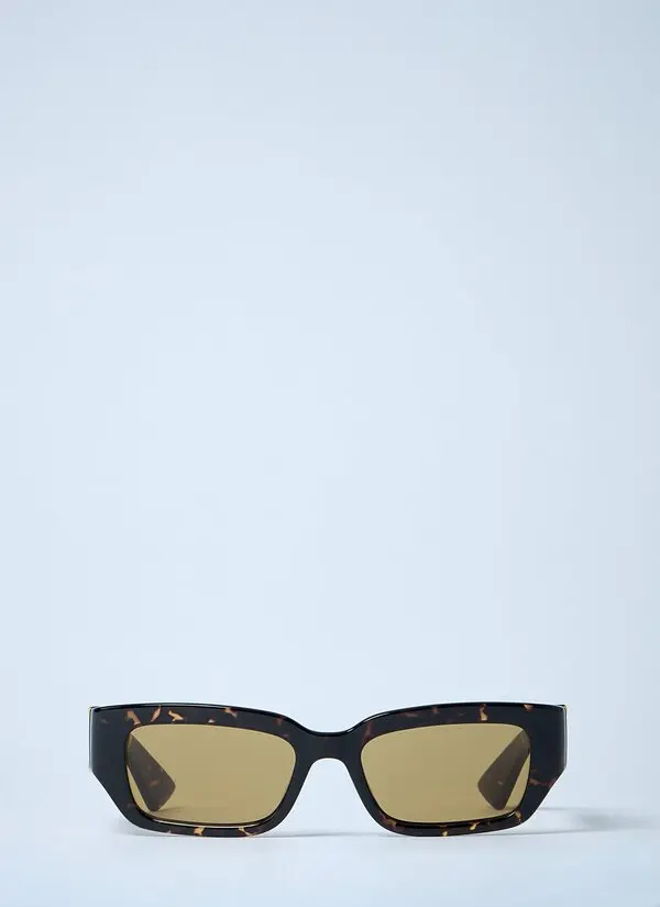 Bottega Veneta Dash Rectangular Sunglasses - Brown