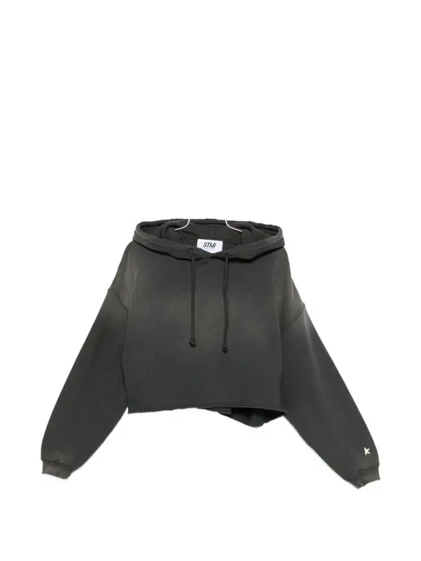GOLDEN GOOSE Cotton Cropped Hoodie - Multicolor