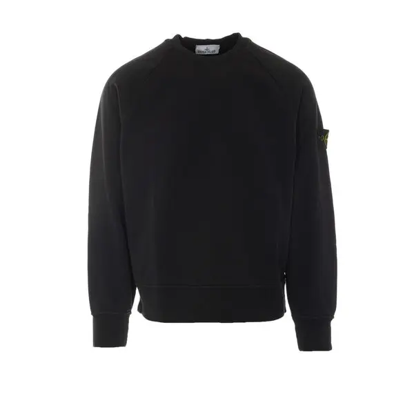 Stone Island Logo Sweatshirt - Black