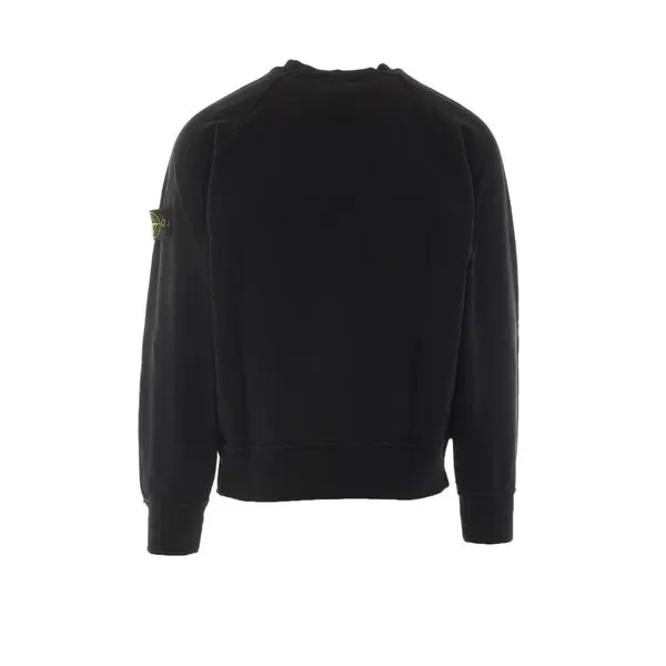 Stone Island Logo Sweatshirt - Black