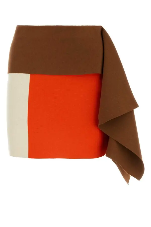 Fendi Wool Mini Skirt - Multicolor