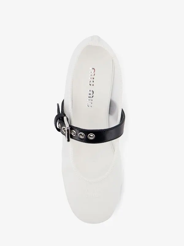 Miu Miu Mesh Fabric Ballerinas - Multicolor