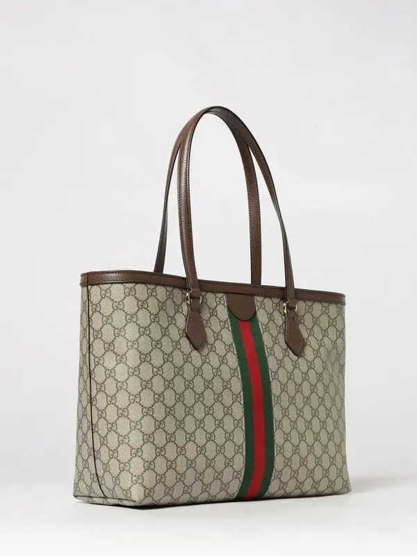 Gucci Ophidia Coated Cotton Bag With Gg Monogram