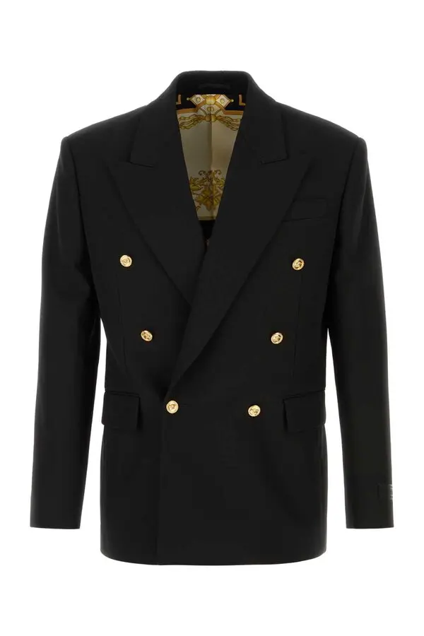 Versace Wool Blazer - Black