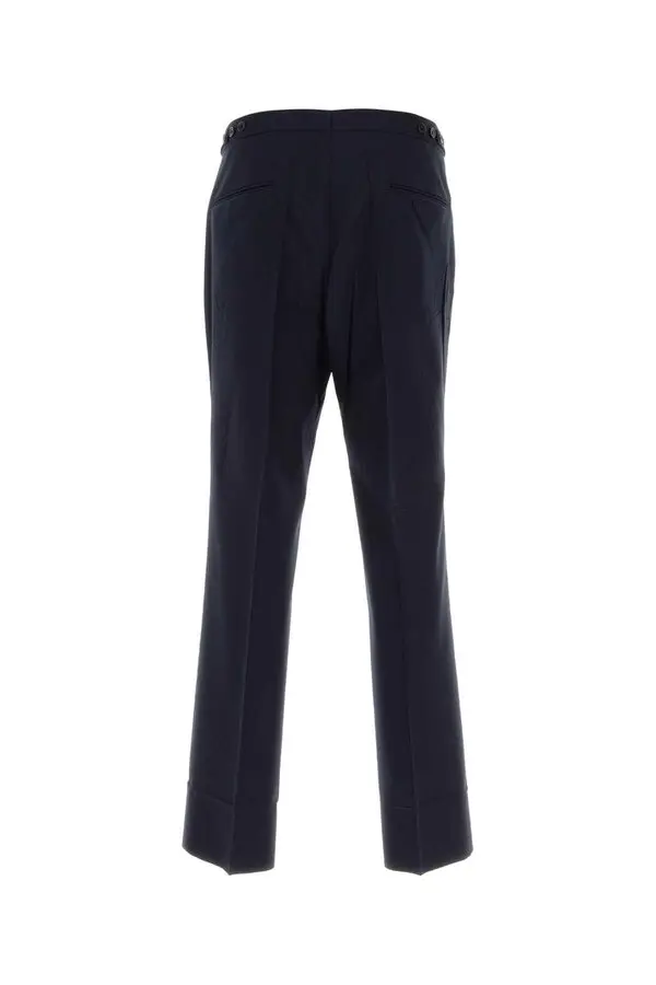 Prada Navy Wool Blend Pant