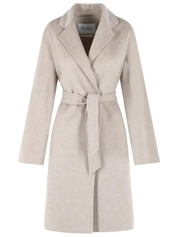 Max Mara Aceri' Sand Cachemire Wrap Coat