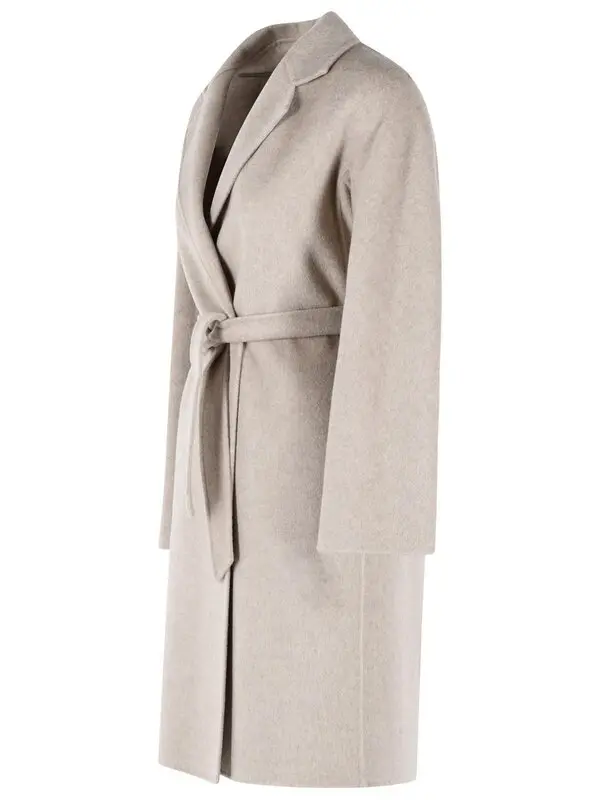 Max Mara Aceri' Sand Cachemire Wrap Coat