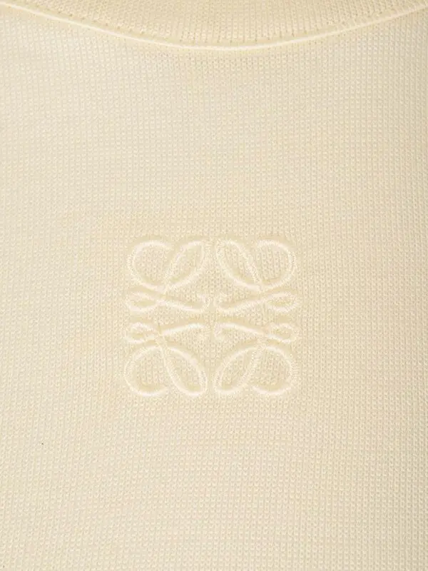 Loewe Silk And Viscose Top With Knot - White