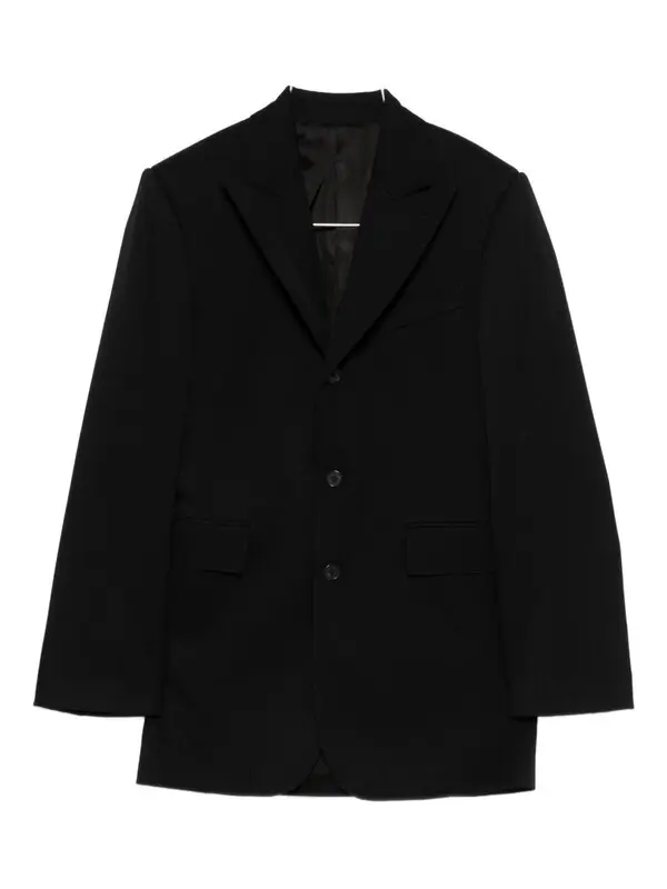 Celine Wool Single-breasted Blazer Jacket - Multicolor