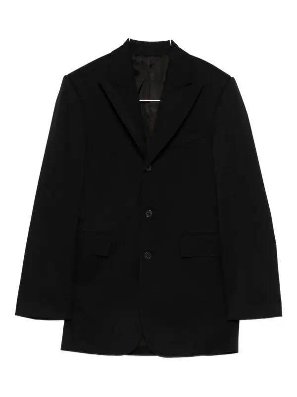 Celine Wool Single-breasted Blazer Jacket - Multicolor