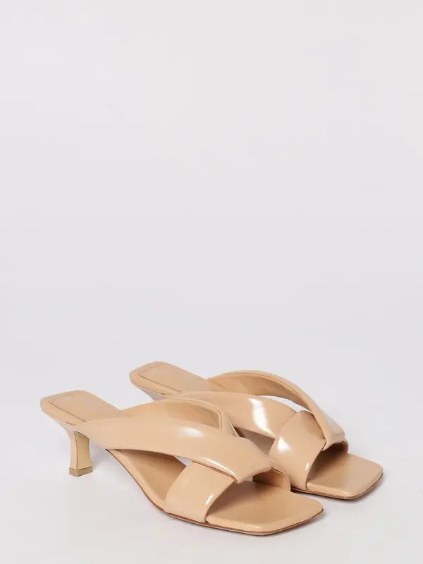 Bottega Veneta Riva Leather Mules - Pink