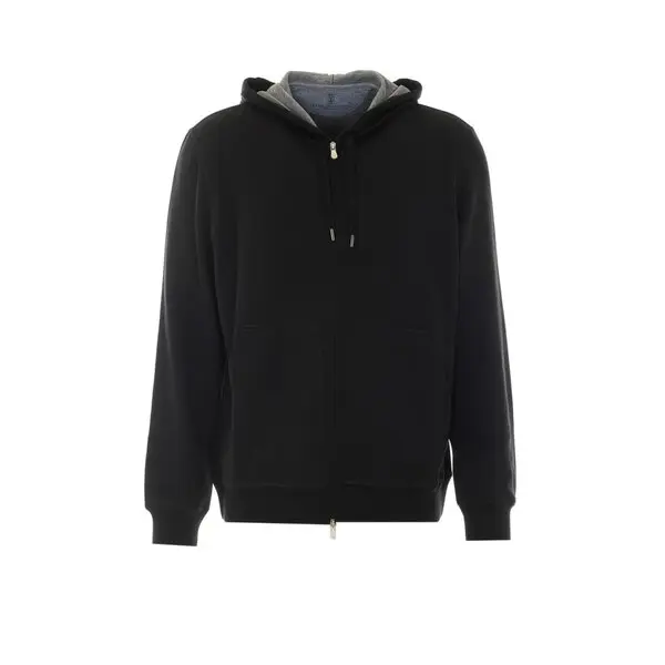 Brunello Cucinelli Zip Up Hoodie - Black