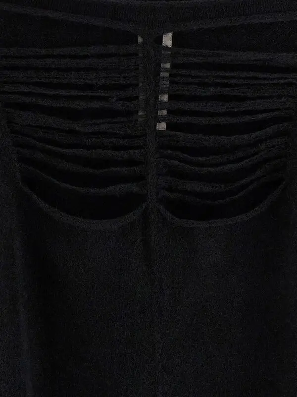 Rick Owens Wool Blend Cut-out Top