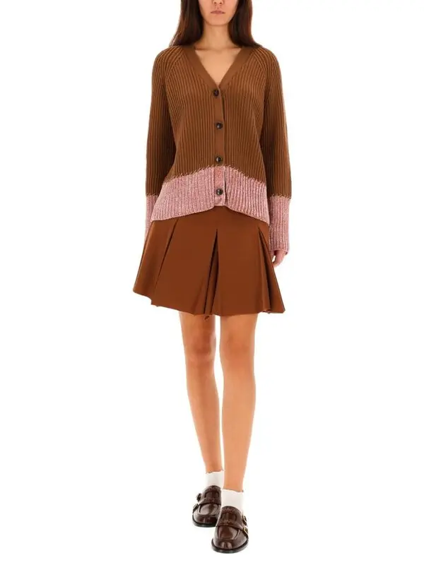 Marni Cardigan With Color Block Pattern