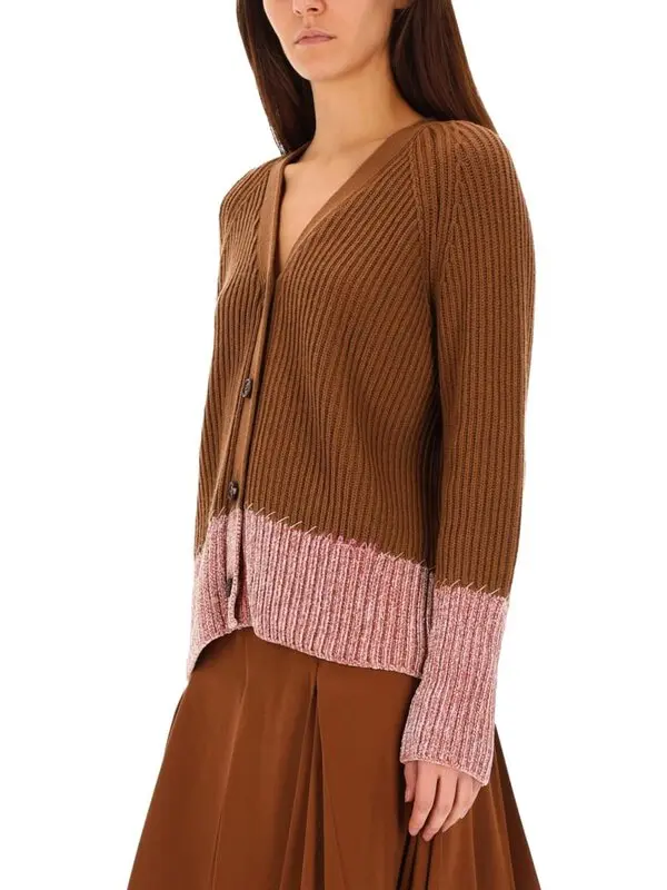 Marni Cardigan With Color Block Pattern